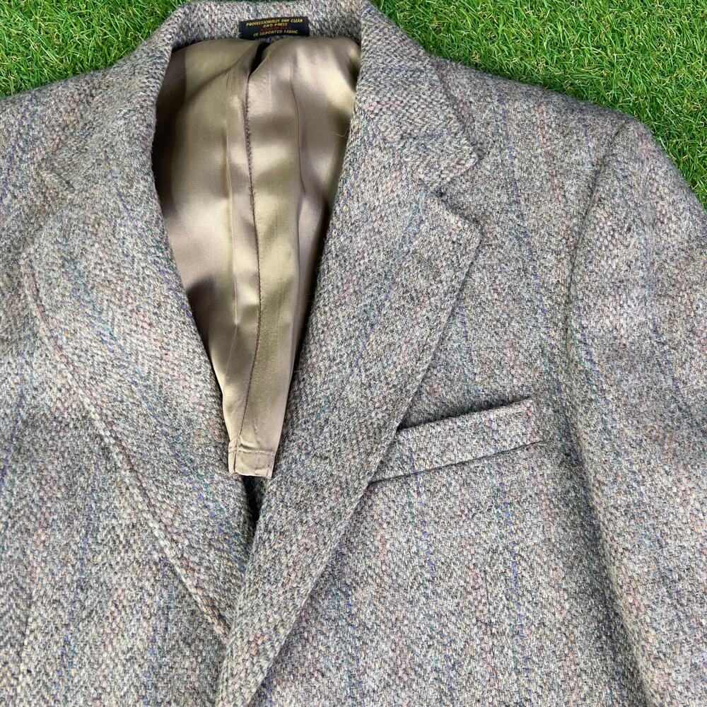 Vintage Harris Tweed Sport Coat Scottish Wool - Gem